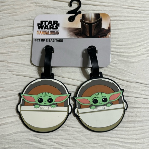 Disney | Bags | Star Wars The Mandalorian Baby Yoda Bag Tags | Poshmark